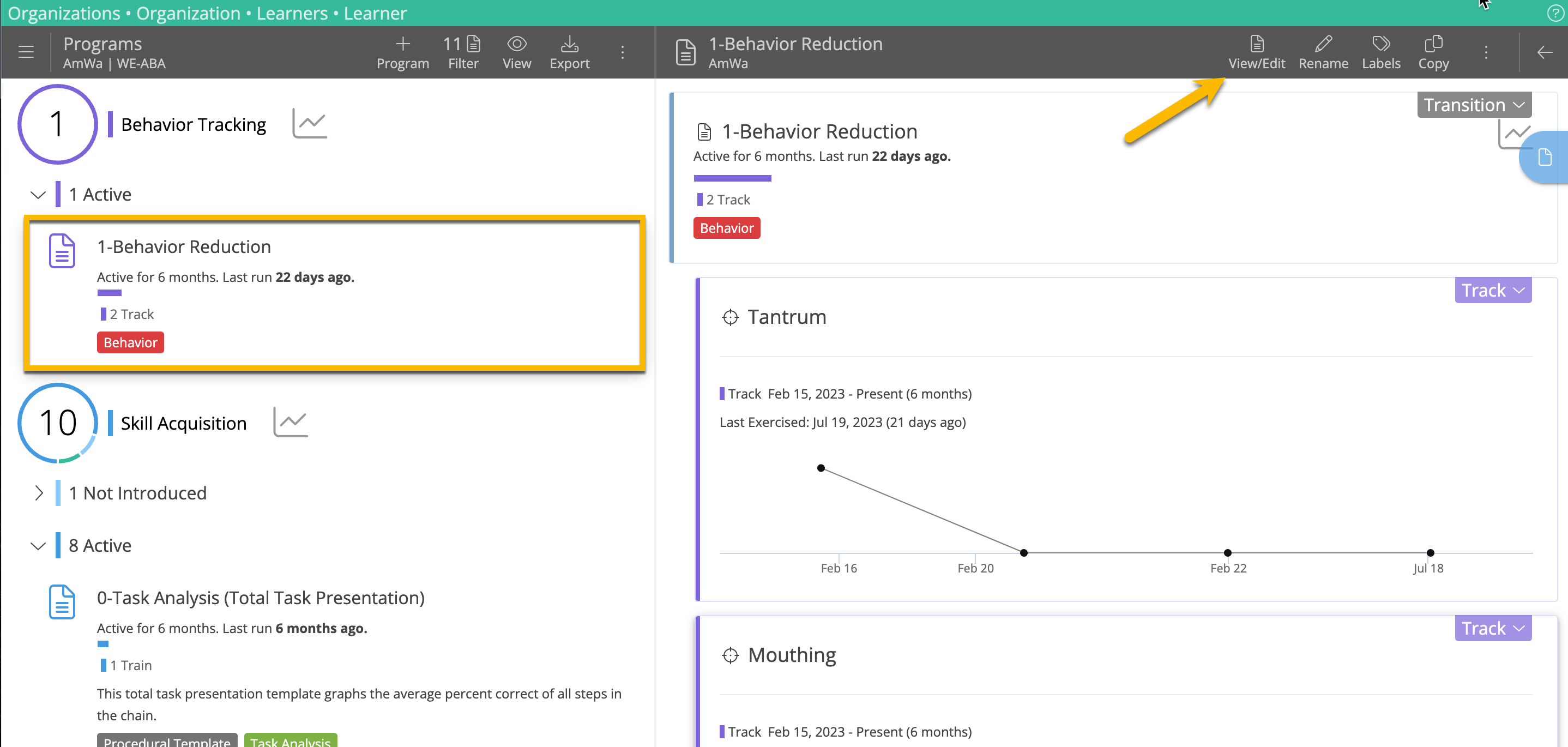 Editing Programs and Managing Drafts