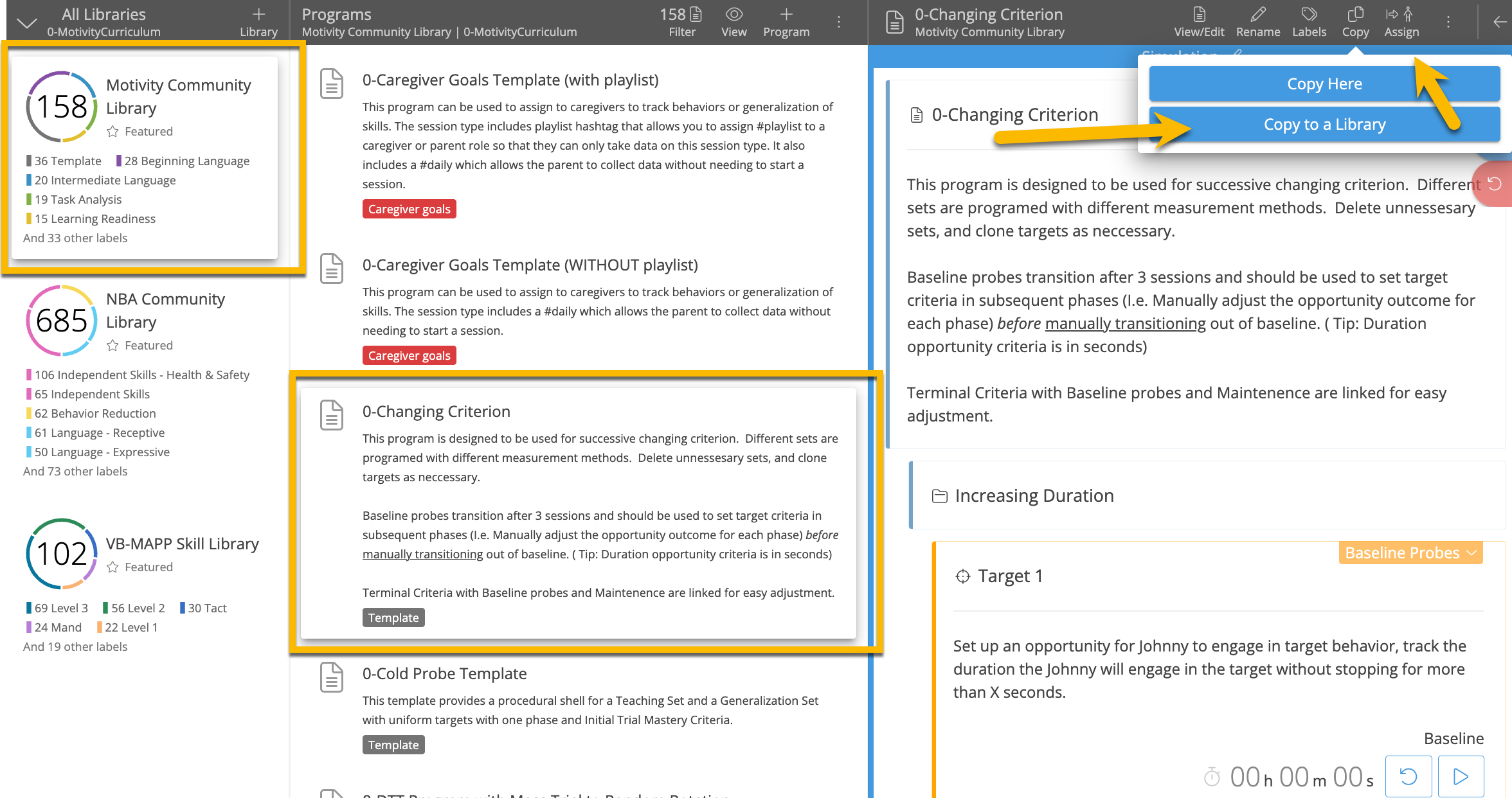 Setting Up a Program Utilizing A Changing Criterion Design