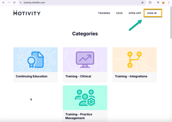 Accessing Motivity Online Training Courses (in Thinkific)
