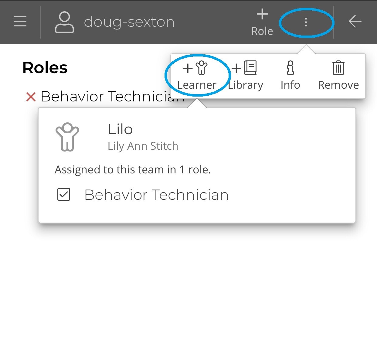 Assign Members to Learners (Create a Team)