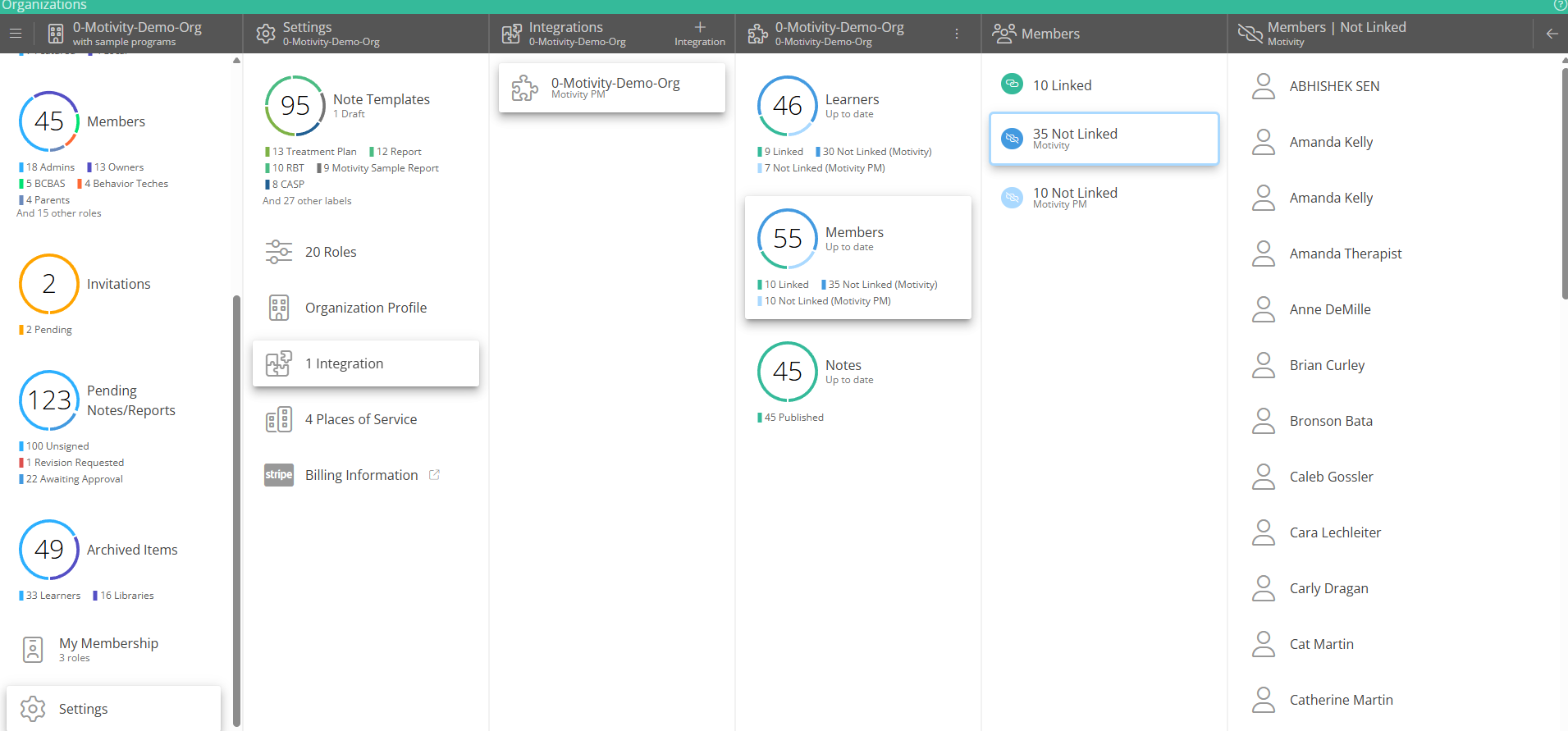 Motivity PM Connection Step 1: Link Staff and Learners