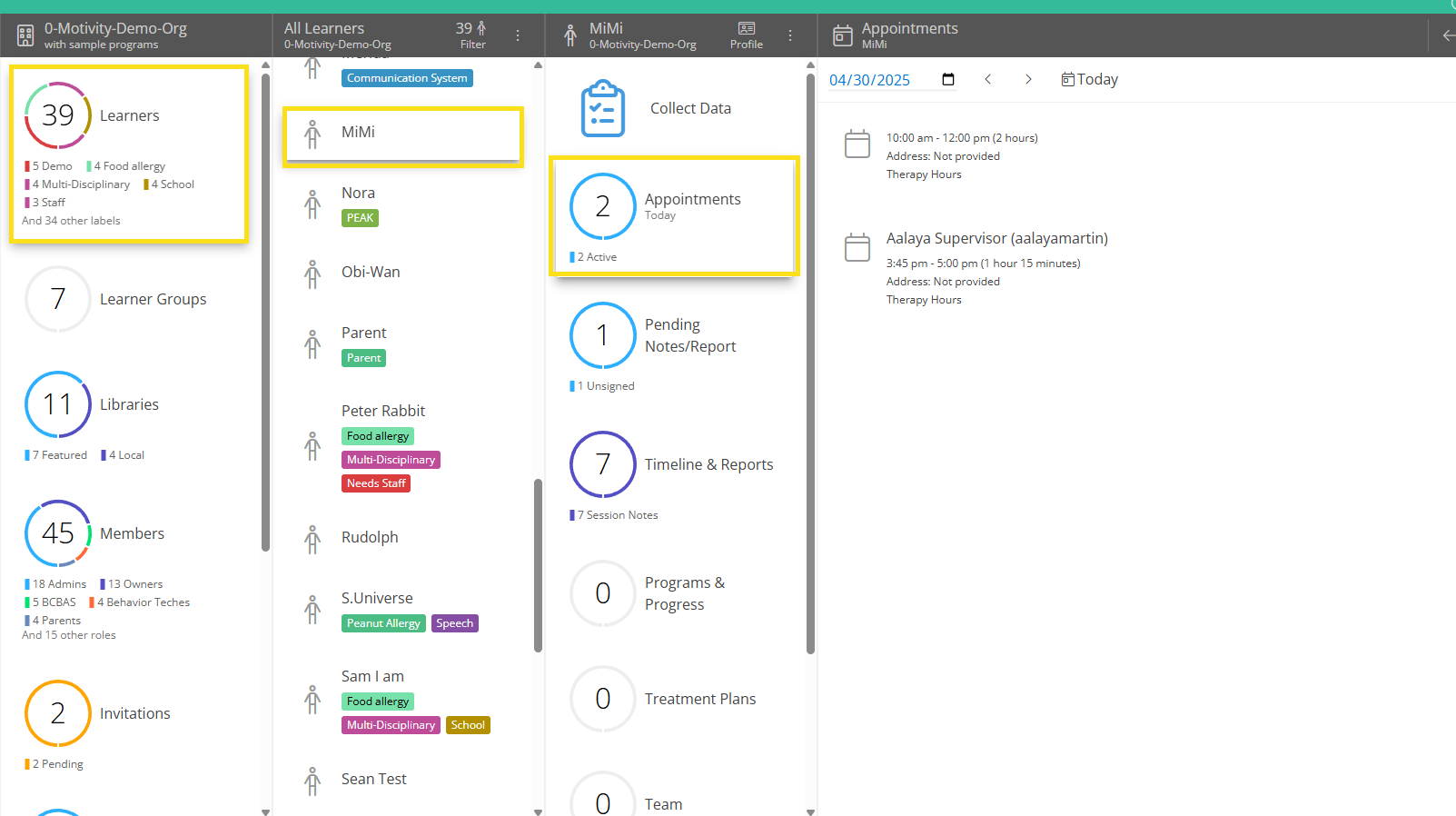 Motivity PM Connection Step 2: Finding Appointments in Motivity and ...
