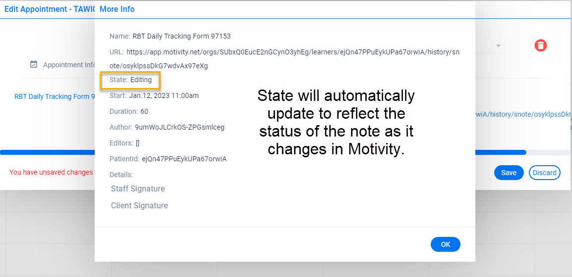 Aloha Integration Step 4: Finding Appointments in Motivity and Linking ...