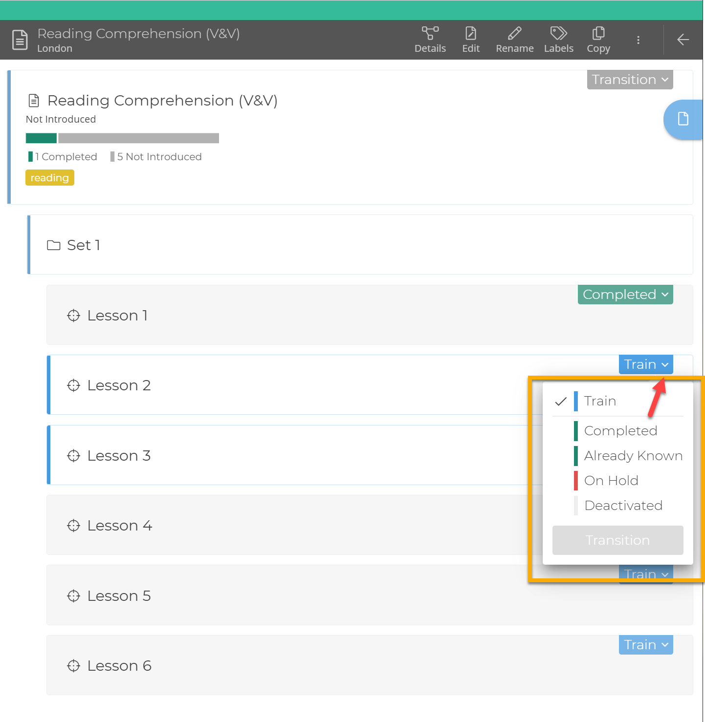 Manually change the state of Targets