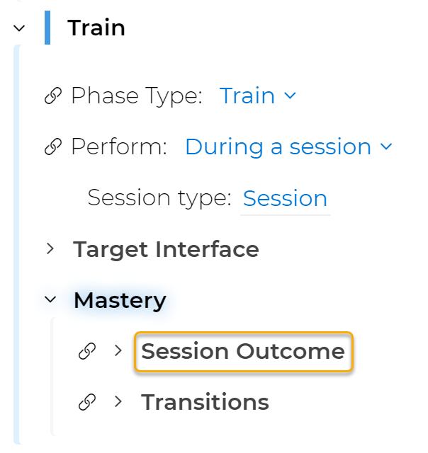 Setting up Mastery- Session Outcome