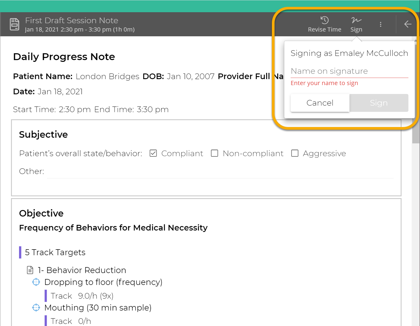 Create Learner Session Note
